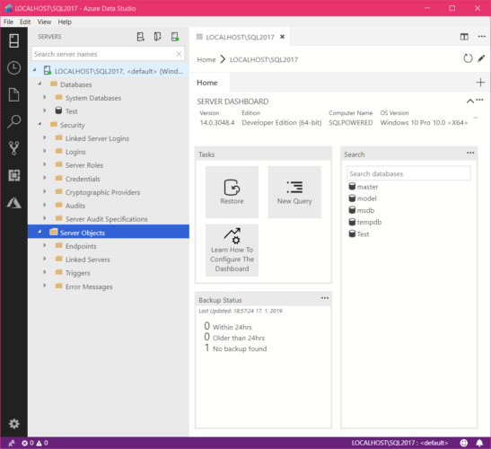 Azure_Data_Studio_Server_View – SQLpowered.com