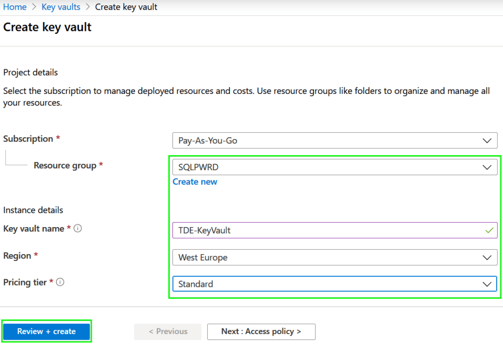Configure Azure SQL Transparent Data Encryption With Your Own Key ...