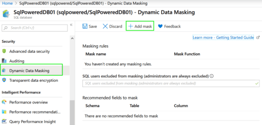 Dynamic Data Masking in Azure SQL – SQLpowered.com