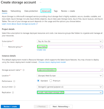 Create Azure Data Lake Storage Gen2 – SQLpowered.com