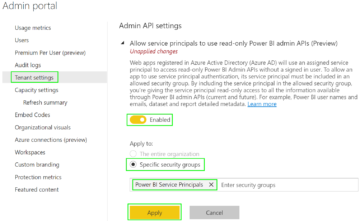 Accessing the Power BI Admin API as Service Principal | SQLpowered.com